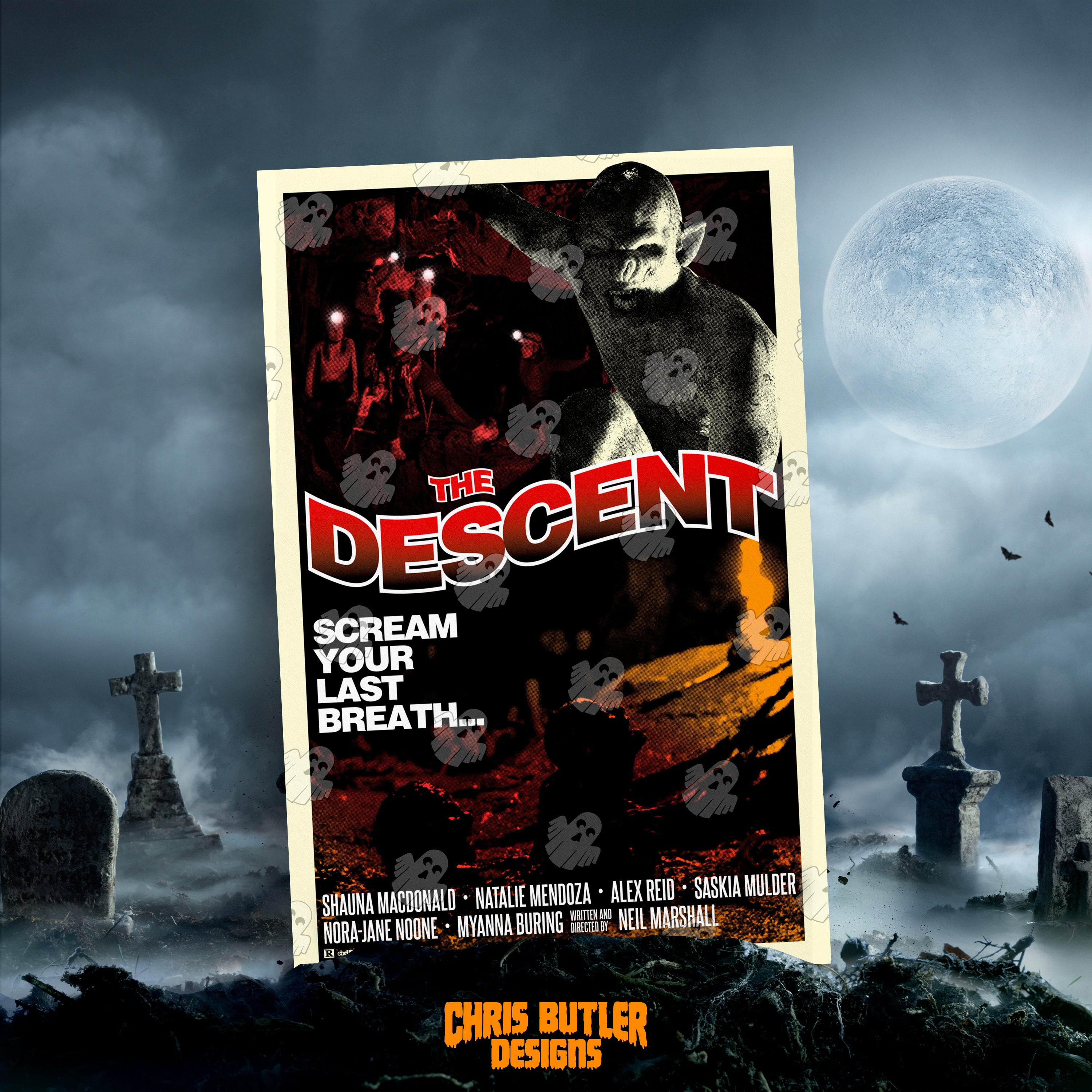 The Descent (Classic Series 5) 11x17 Alternative Movie Poster ...