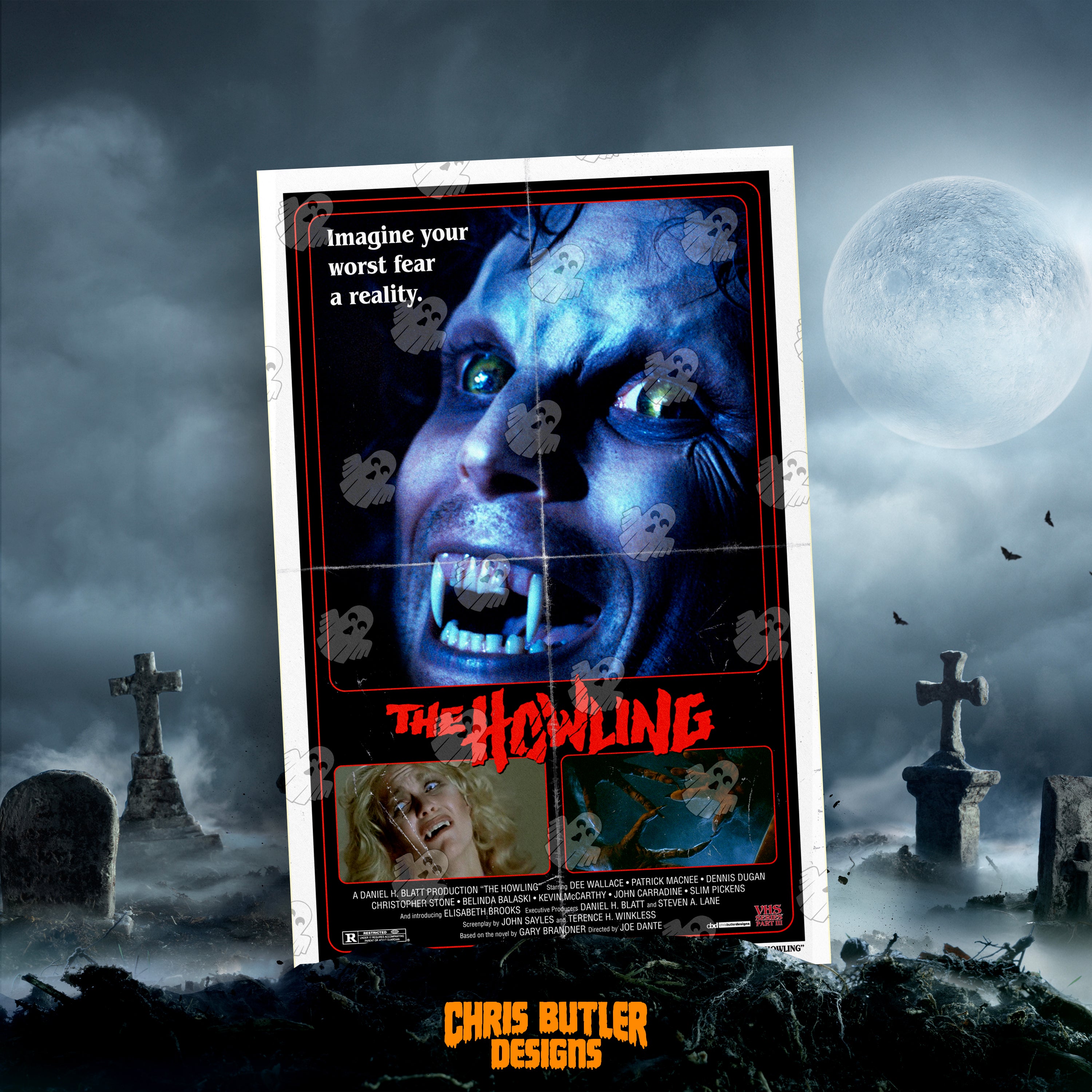 The Howling (VHS Series 3) 11x17 Alternative Movie Poster ...